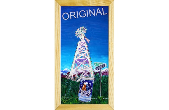 Spenard Windmill Painting Anchorage Alaska Beer Art Chugach - Etsy