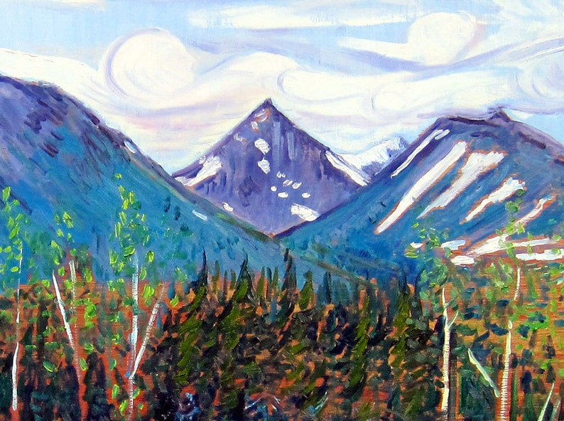 Alaska Painting Scott Clendaniel Wilderness Painting - Etsy