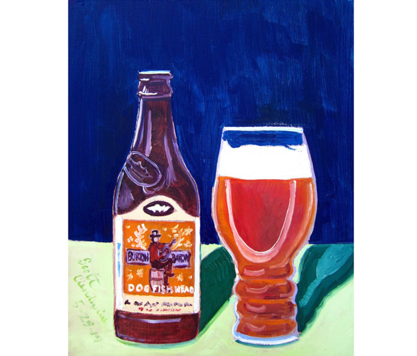 Dogfish Head Beer Poster Burton Baton IPA Kitchen Art - Etsy