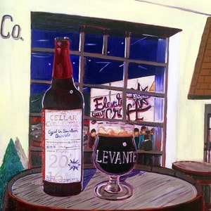 Custom Beer Painting Made to Order, Personalized Beer Gift for Him, Art ...