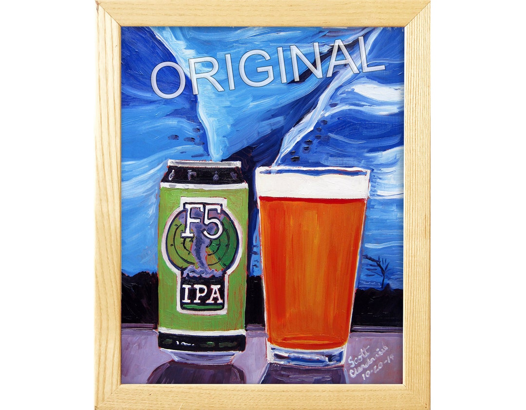F5 IPA by COOP Ale Works, Twister Painting, Tornado Art Print, Oklahoma ...