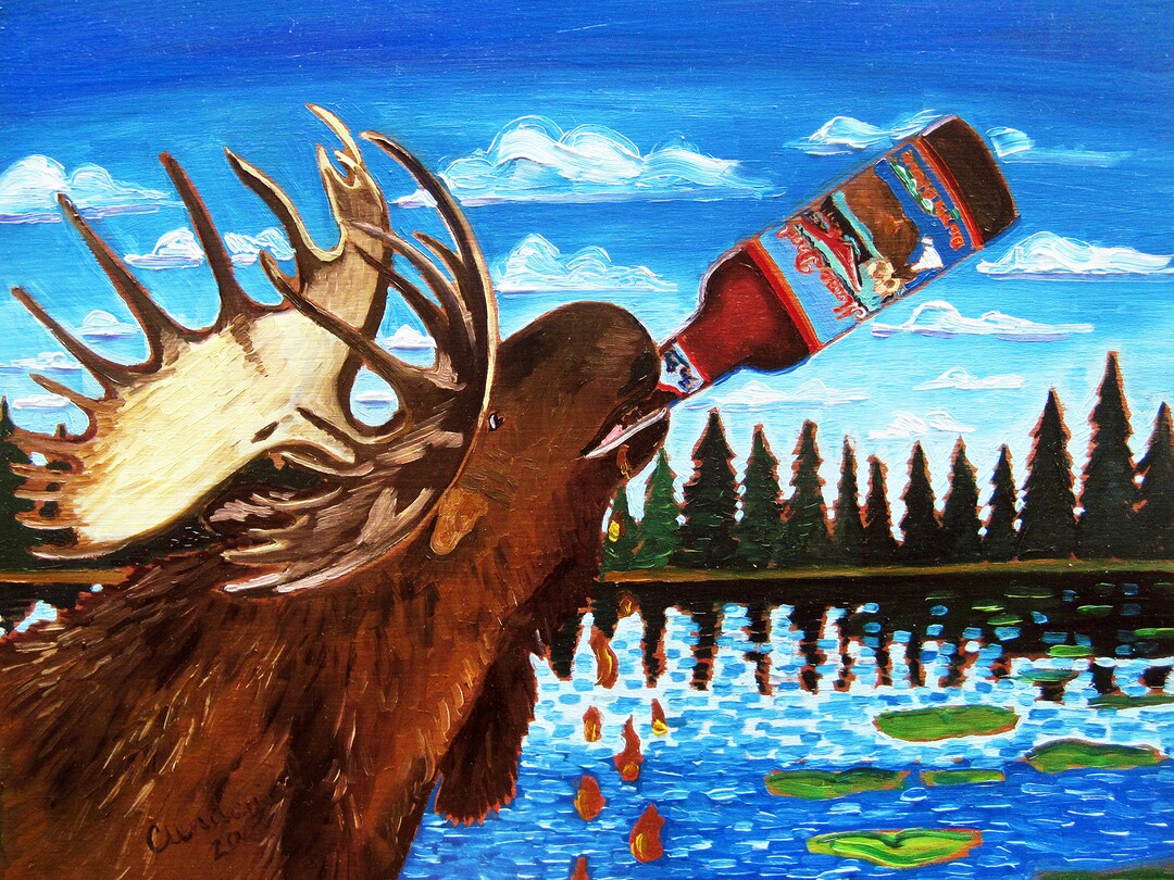 Moose Drool Brown Ale, Big Sky Brewing, Animals Drinking Beer, Montana ...