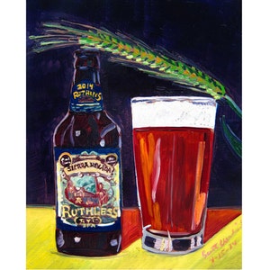 Sierra Nevada Brewing Art, Ruthless Rye IPA, California Beer Poster ...