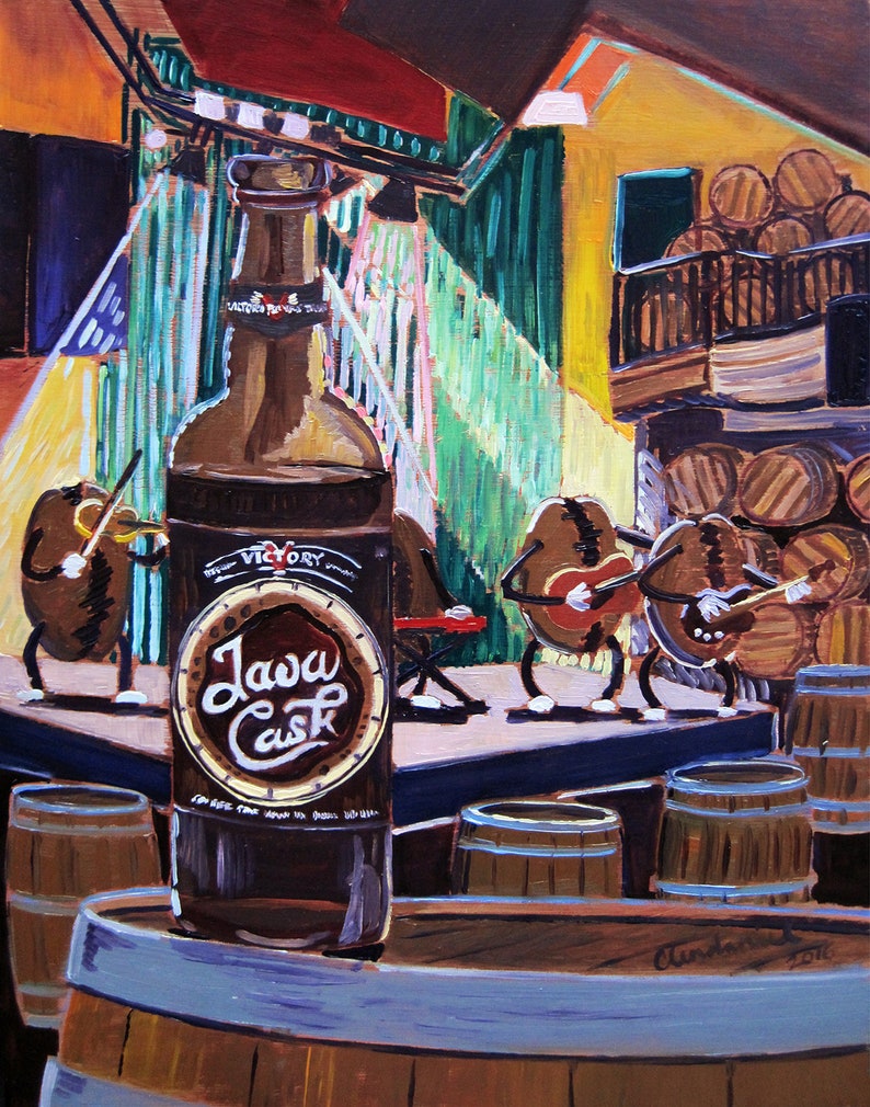 Java Cask, Victory Brewing, Coffee Painting, Pennsylvania Beer Art ...