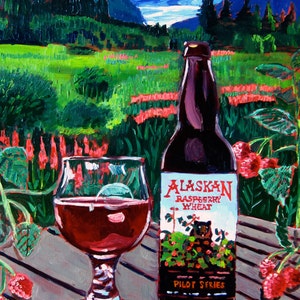 Custom Beer Painting Made to Order, Personalized Beer Gift for Him, Art ...