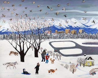 Raven Print by Alaskan Artist Scott Clendaniel - Etsy