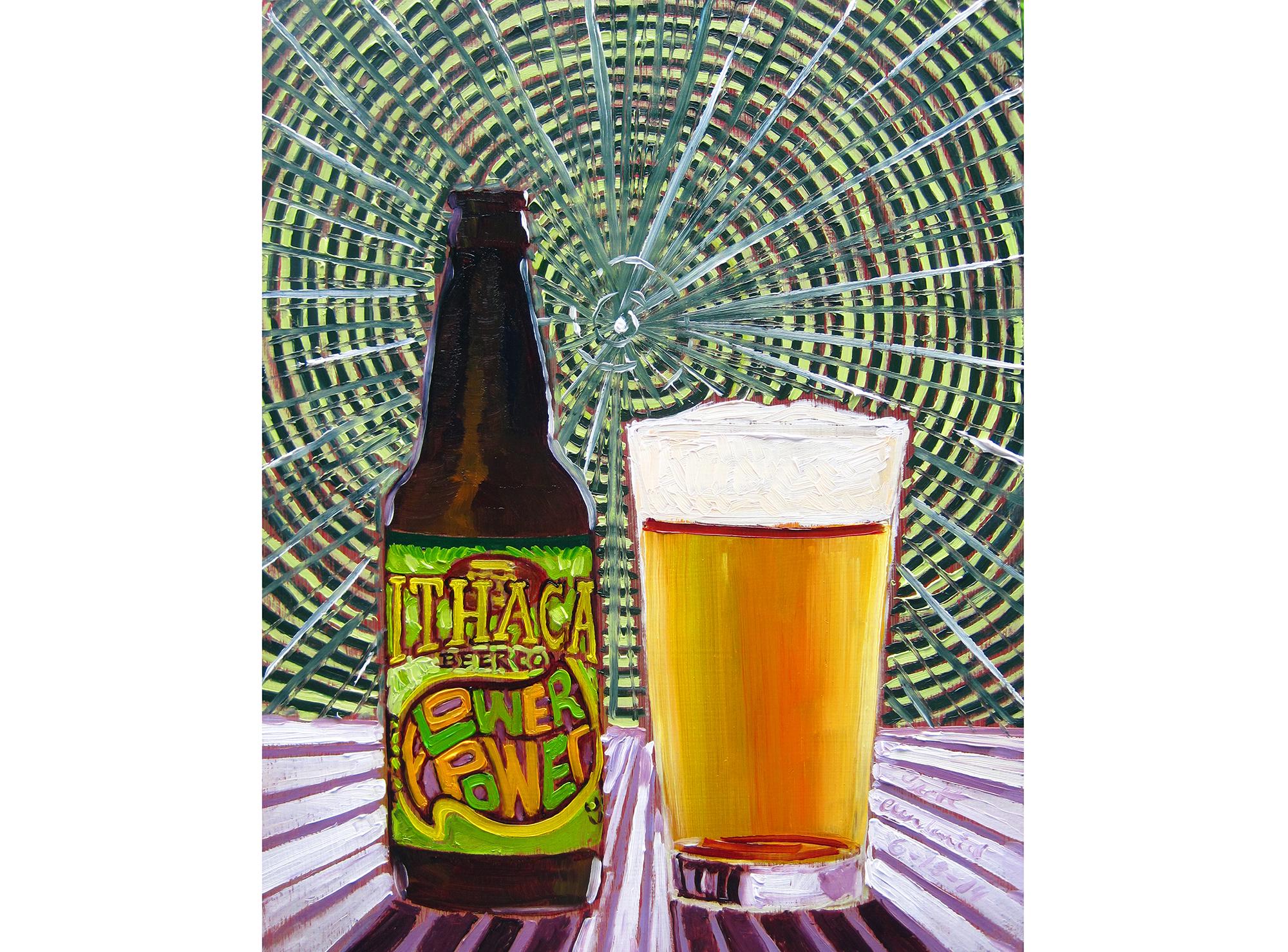 Ithaca Beer Flower Power IPA, Hippie Art, New York Brewery Art, Kitchen ...