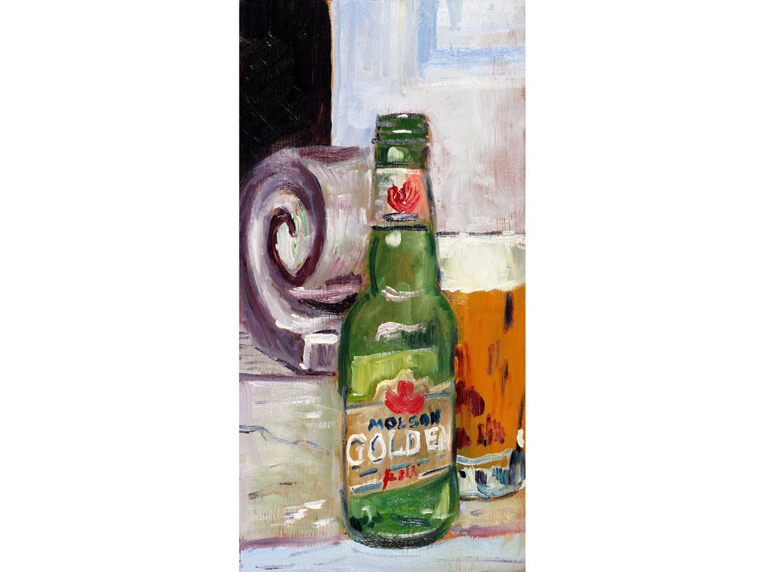 Molson Golden Beer Painting, Molson Canadian Beer Poster, Groomsmen ...