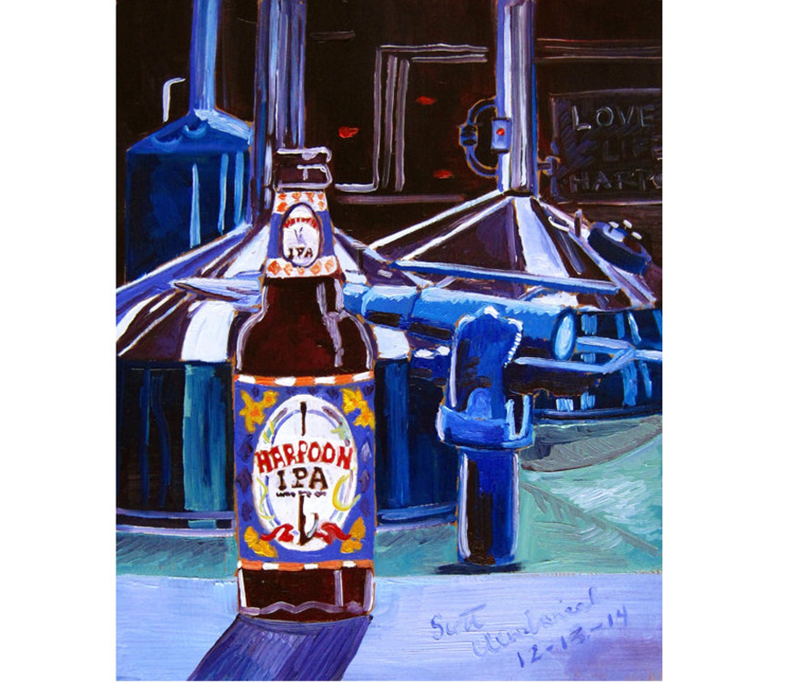 Harpoon Brewery IPA, Boston, Massachusetts Beer Poster, Groomsman Craft ...