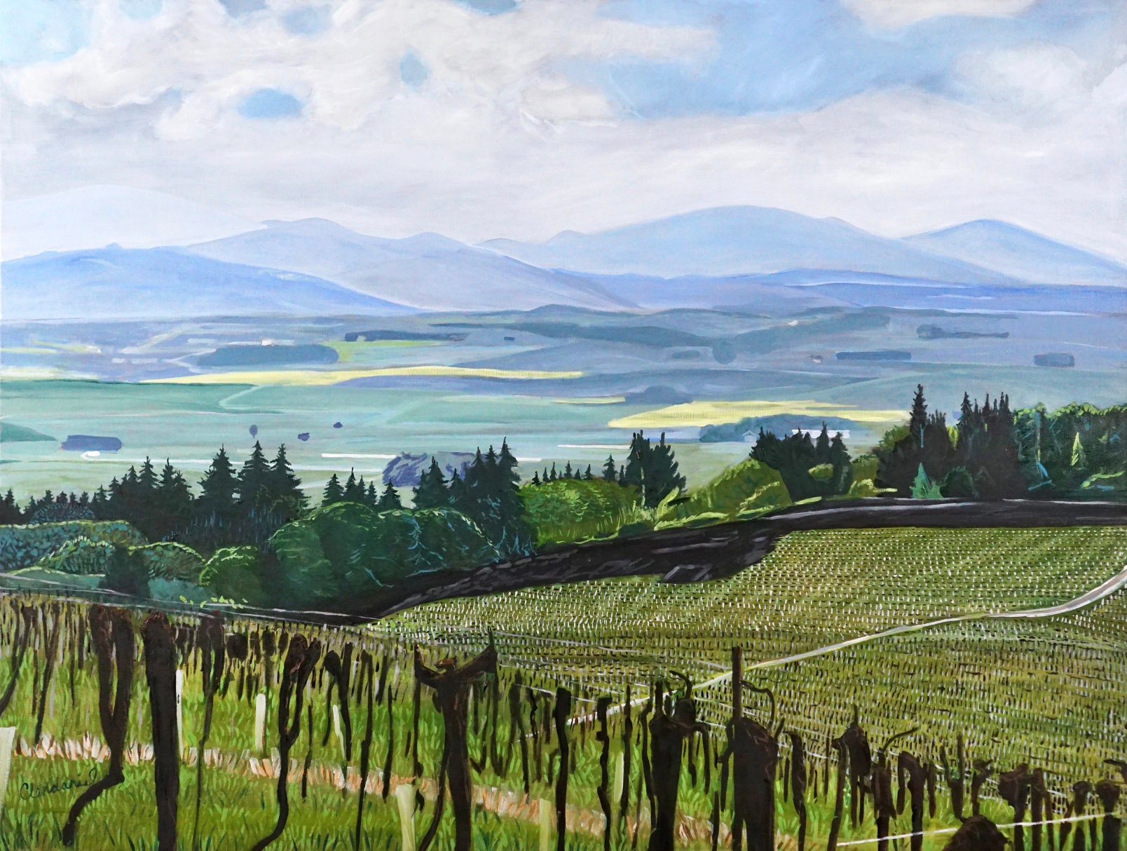 Vineyard Painting