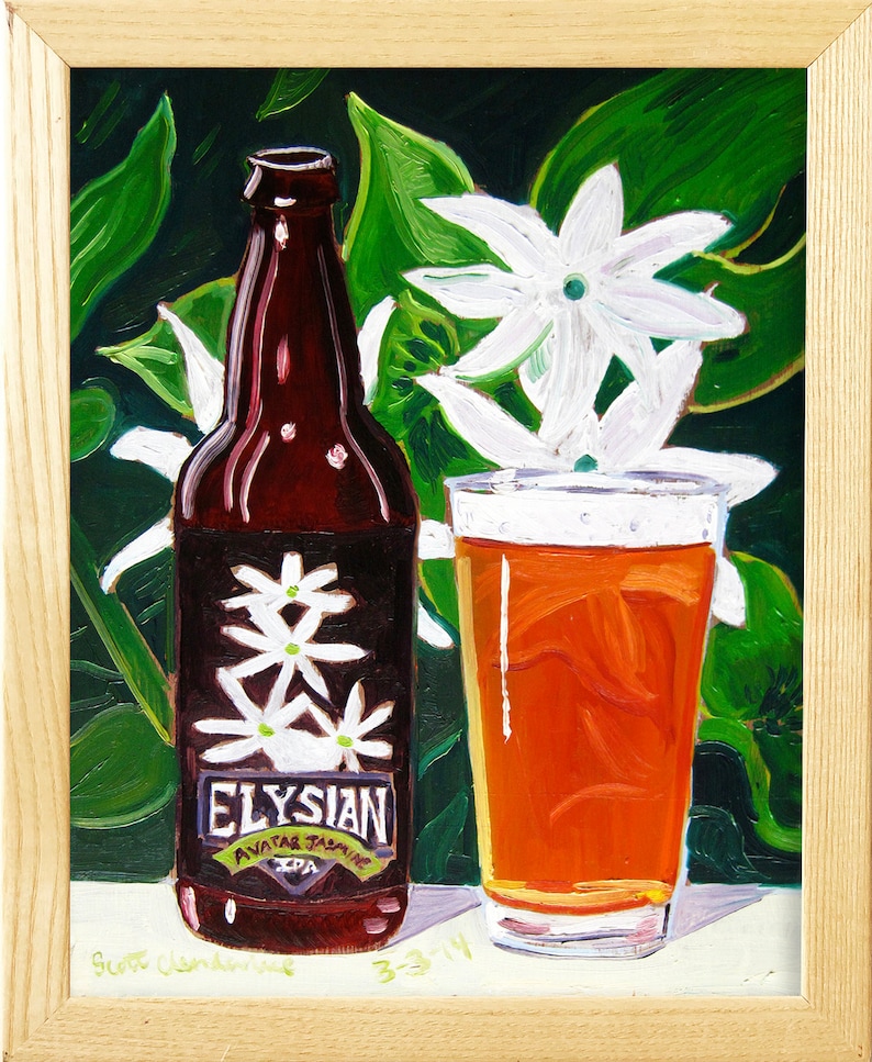 Elysian Brewing Avatar Jasmine IPA Flowers and Plants - Etsy