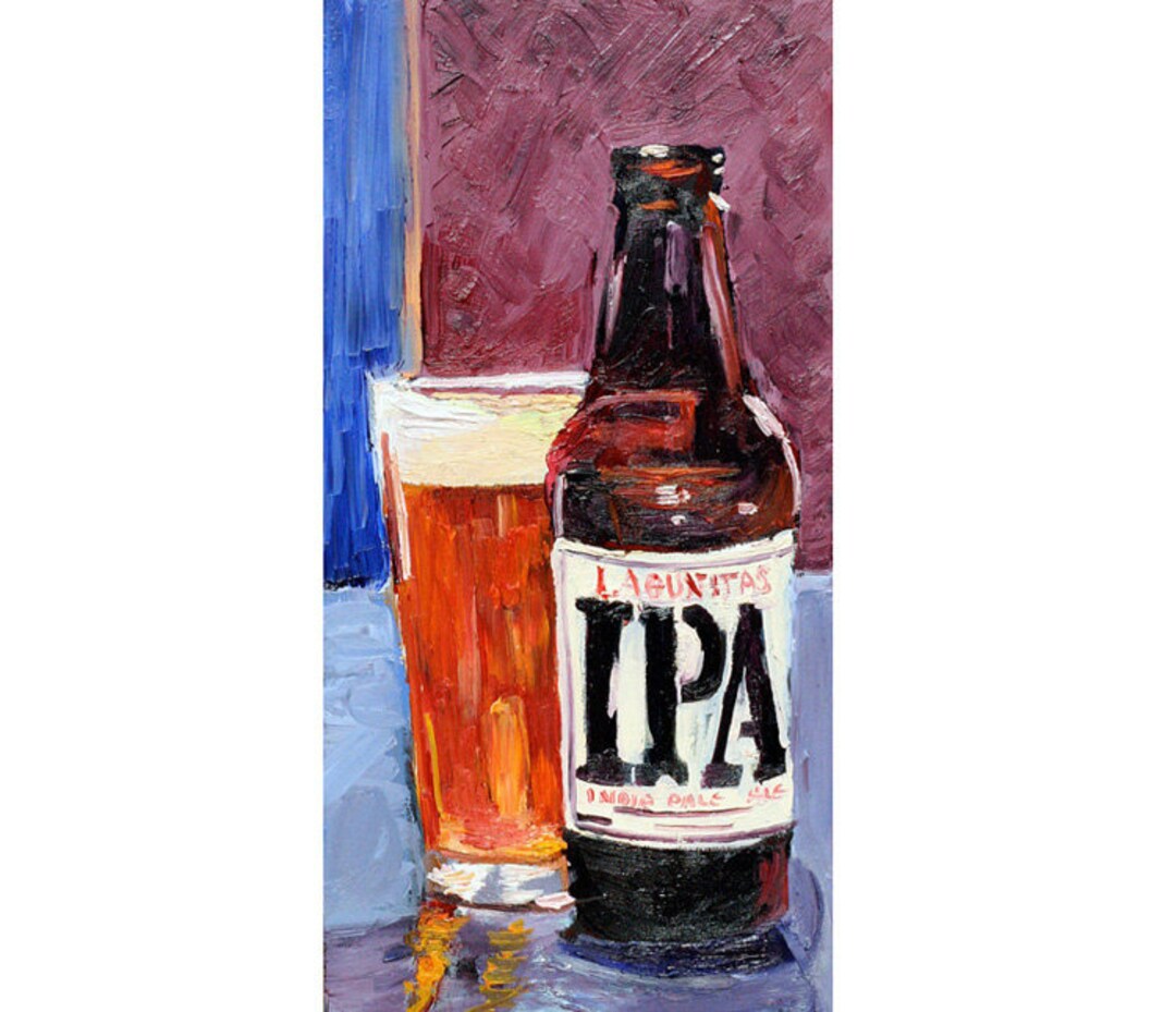 Lagunitas IPA, Bar Art, Craft Beer Gifts, California Beer Poster, 21st ...