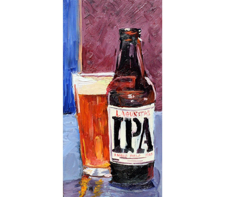 Lagunitas IPA Bar Art Craft Beer Gifts California Beer - Etsy