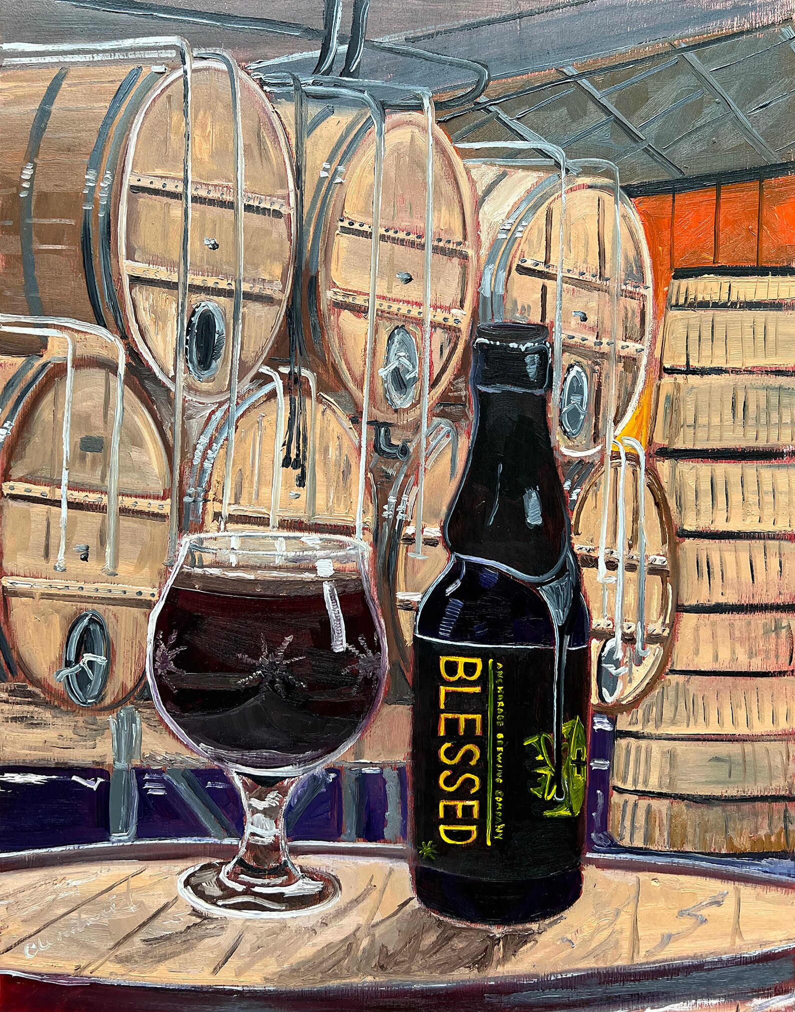 Blessed Imperial Stout Original Oil Painting and Prints - Etsy