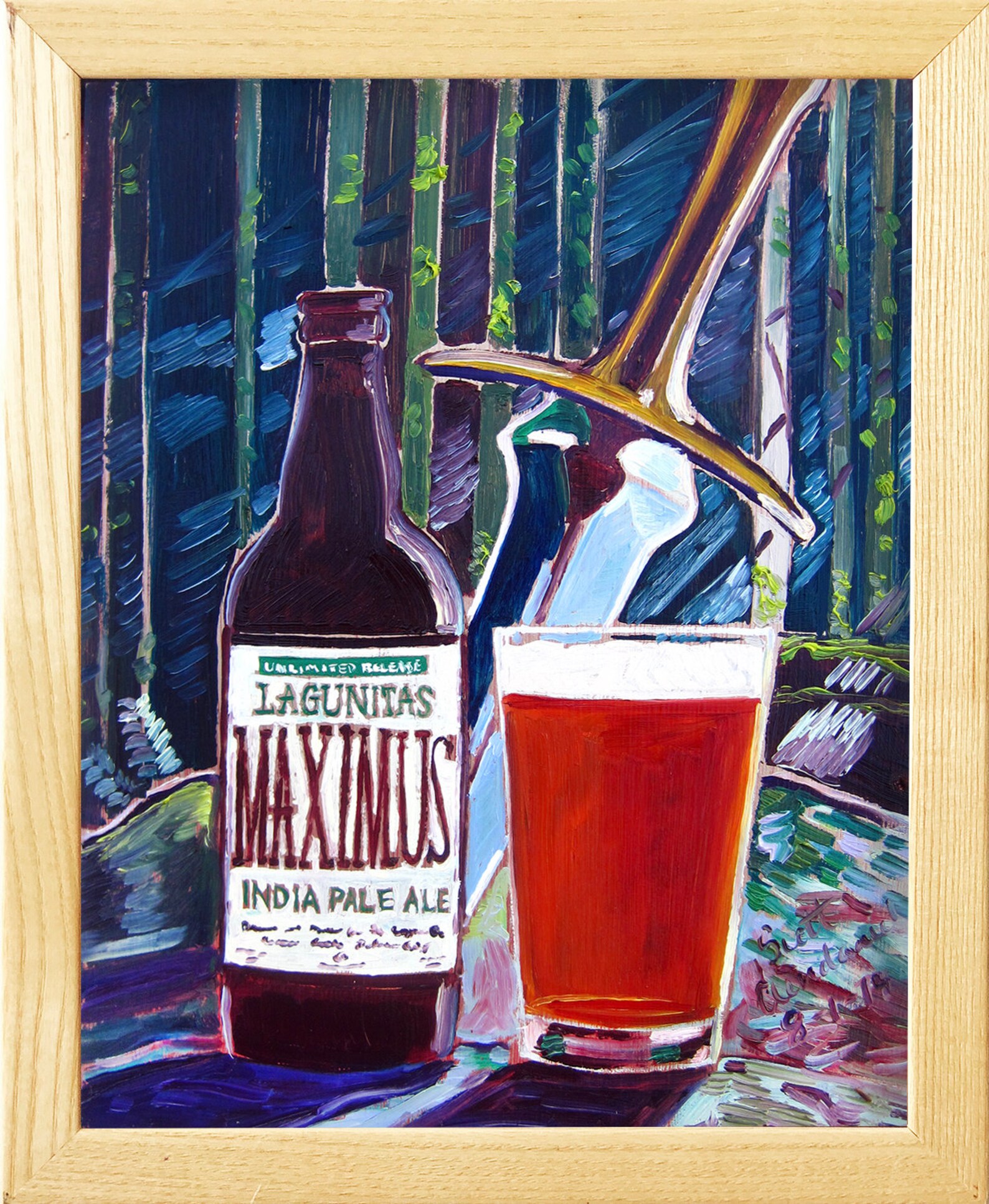 Lagunitas Brewing Beer Painting Maximus IPA Craft Beer Gift - Etsy