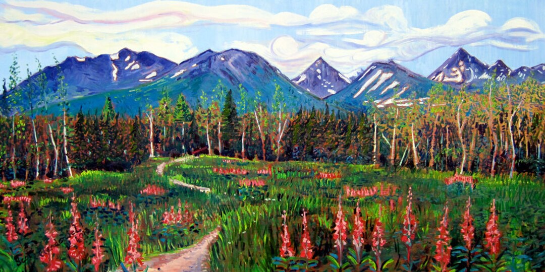 Alaska Painting, Scott Clendaniel, Wilderness Painting, Chugach ...