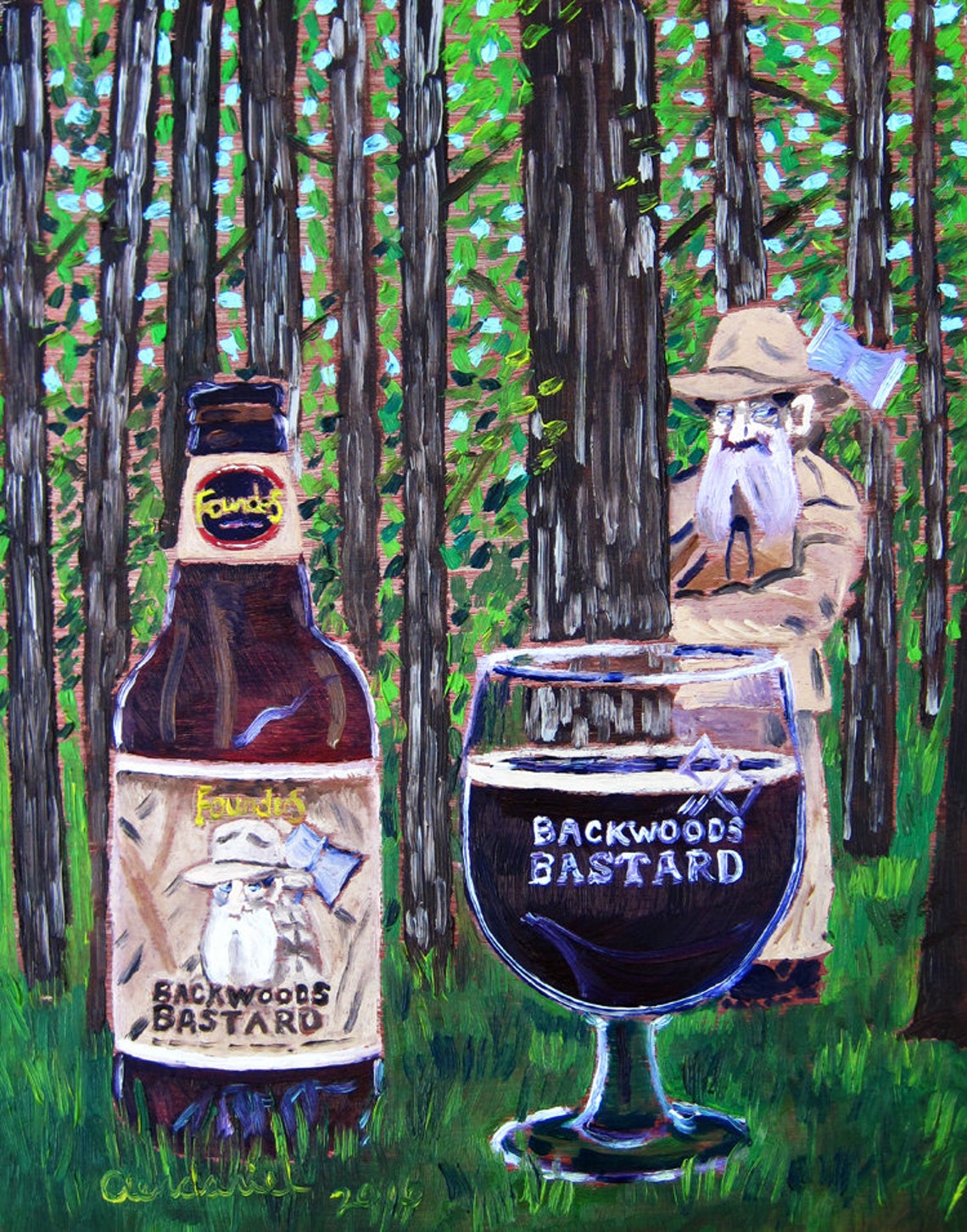 Custom Beer Painting Made to Order Personalized Beer Gift for | Etsy