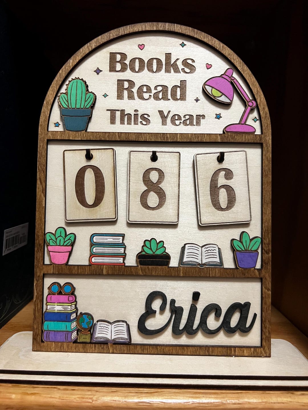 Personalized Books Read This Year Sign | Reusable Reading Tracker ...