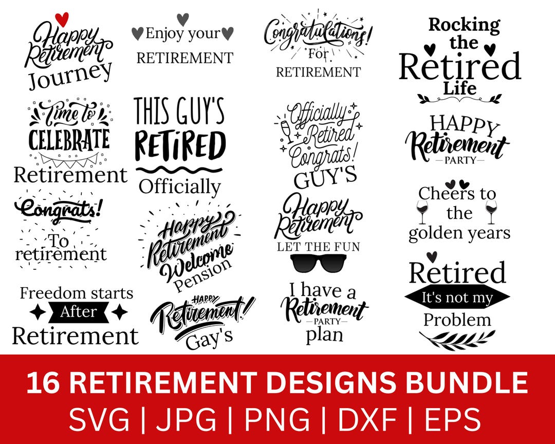 Retired 2025 SVG: Retirement Saying, Cricut & Silhouette (digital ...
