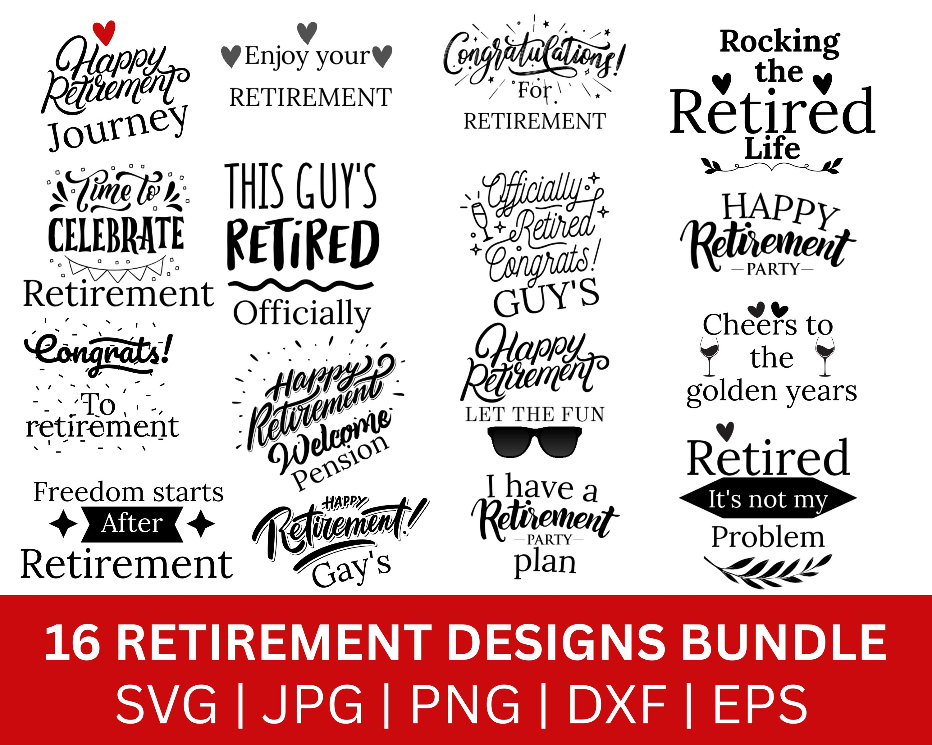 Retired 2025 SVG: Retirement Saying, Cricut & Silhouette (digital ...