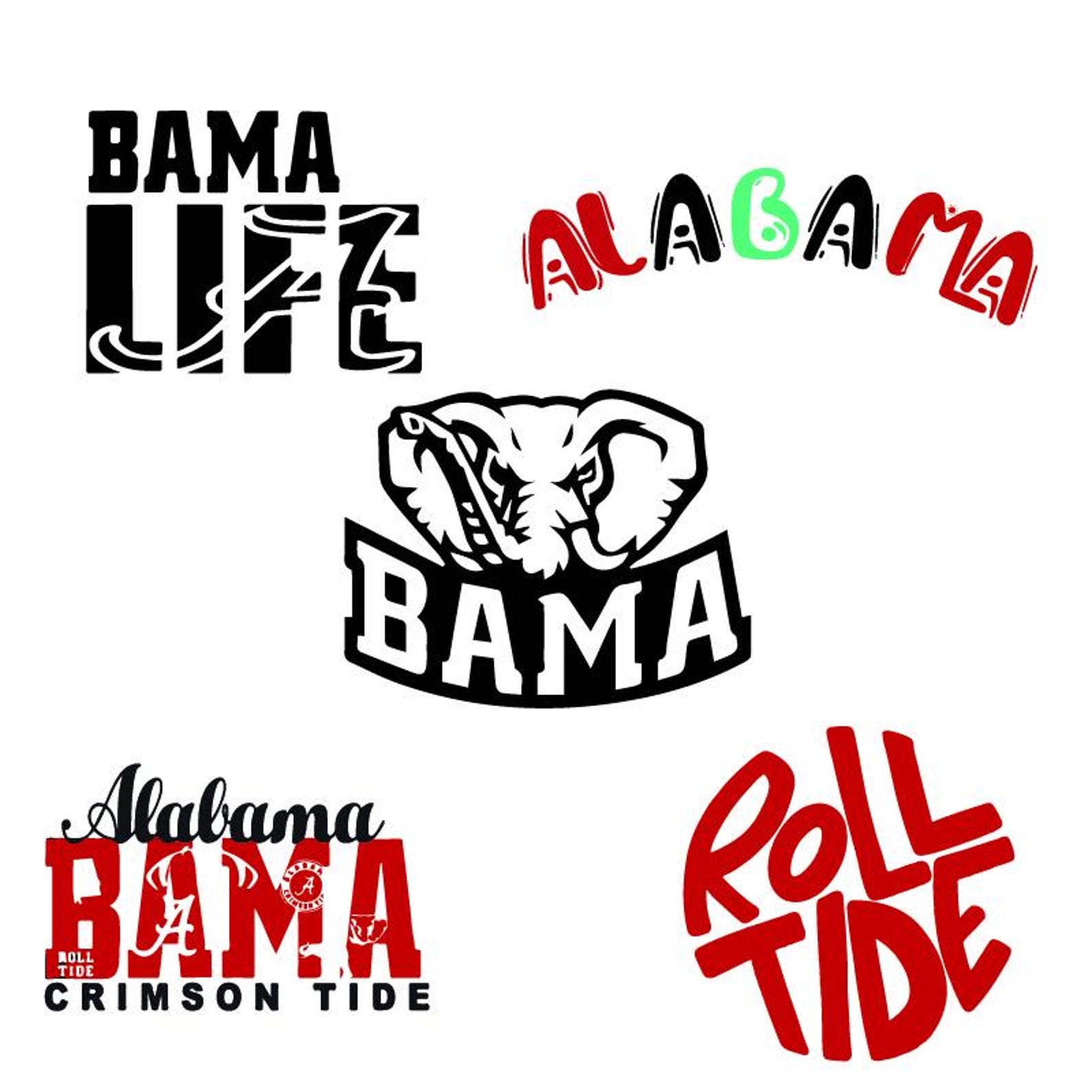 Alabama Football SVG Bundle: Roll Tide, Bama Sign (digital Download) - Etsy