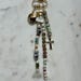 Handmade Beaded Keychain/ Bag Charm With Glass, Ceramic, and Stone ...