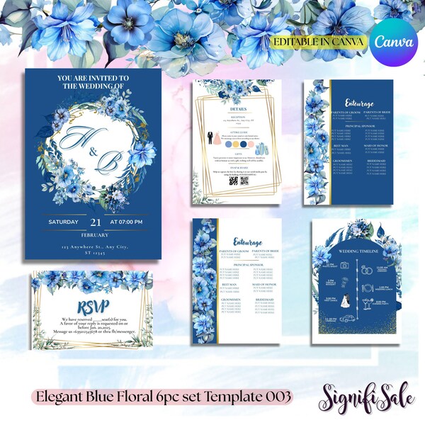 Wedding Invitation Entourage - Etsy