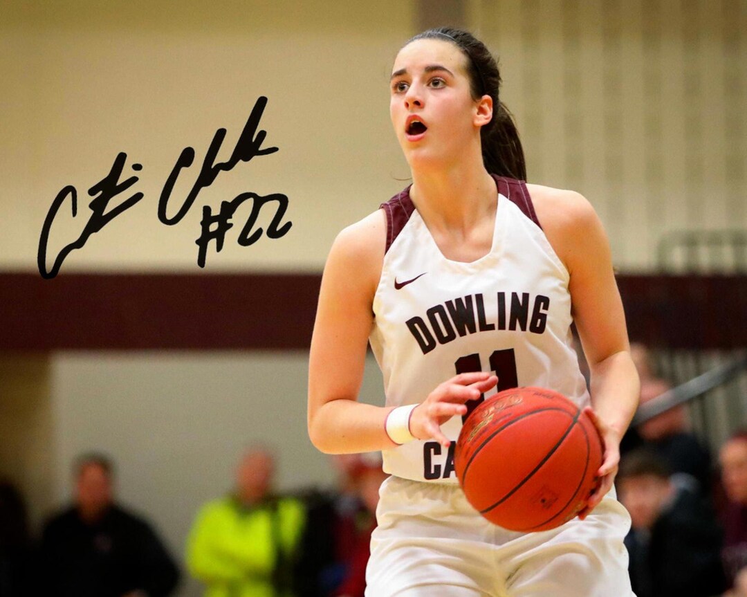 Caitlin Clark Autographed 8x10 High School Basketball Signed Reprint - Etsy