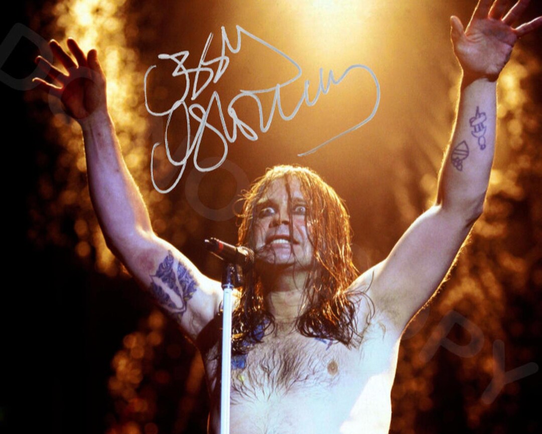 Ozzy Osbourne Autographed 8x10 Signed Reprint Photo Auto Concert Tour ...