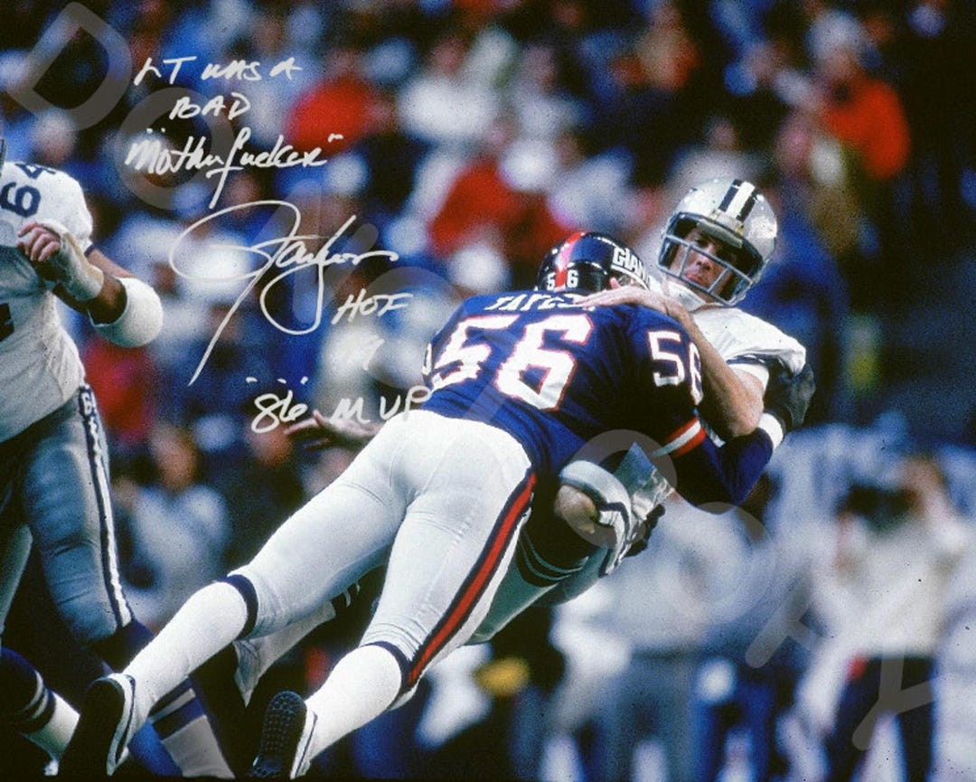 Lawrence Taylor Autographed 8x10 Photo Reprint Giants Signed Auto HOF ...