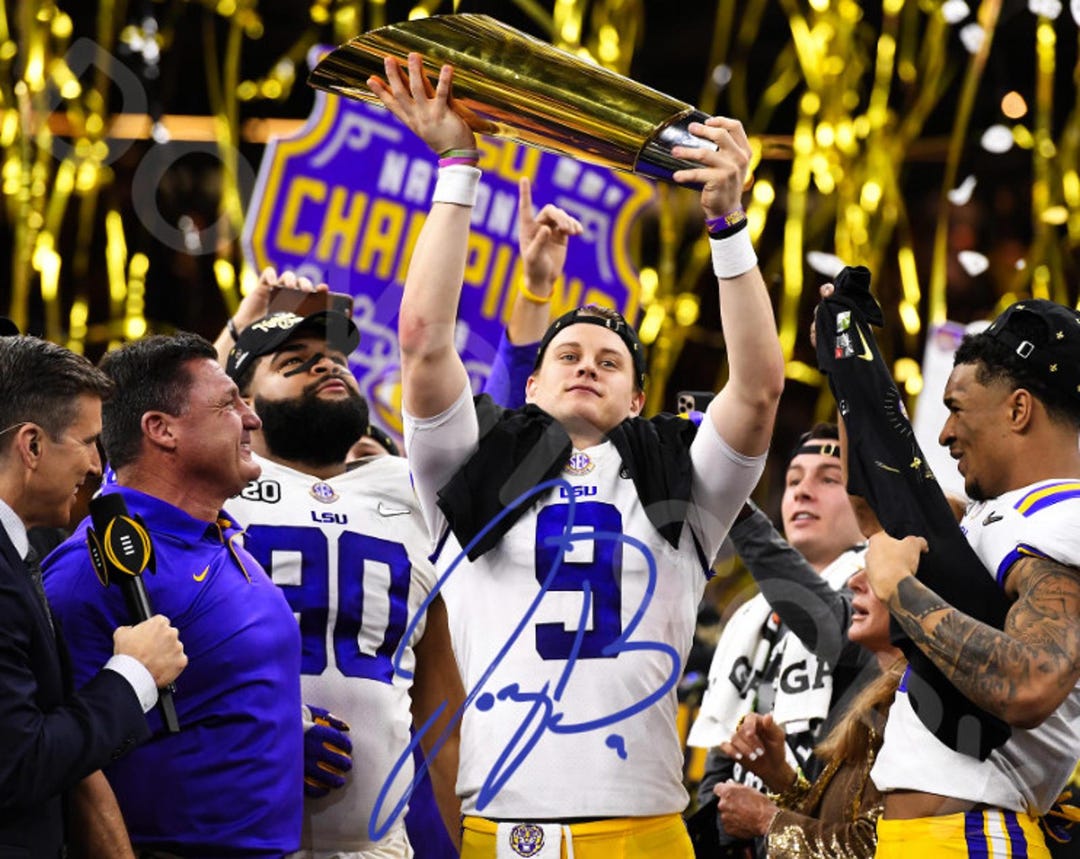Joe Burrow Autographed 8x10 Signed Reprint Photo LSU Tigers National ...