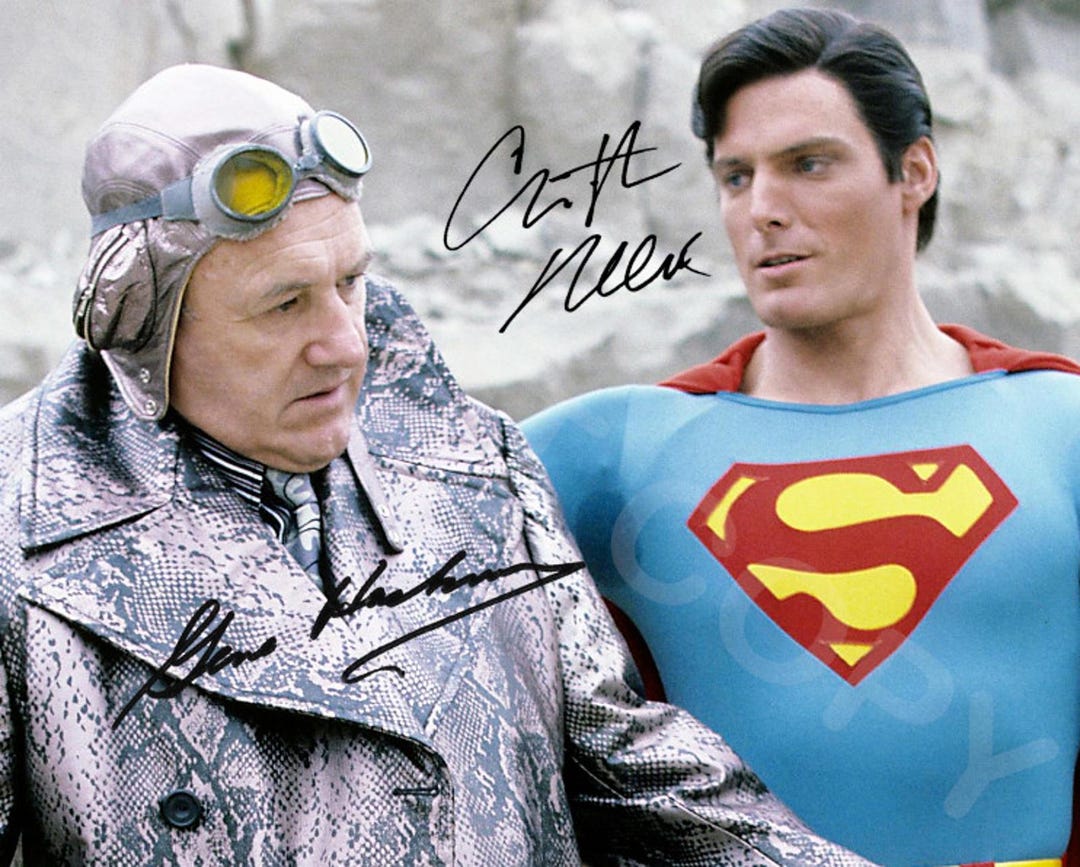 Christopher Reeve / Gene Hackman Autographed 8x10 Photo Signed Reprint ...