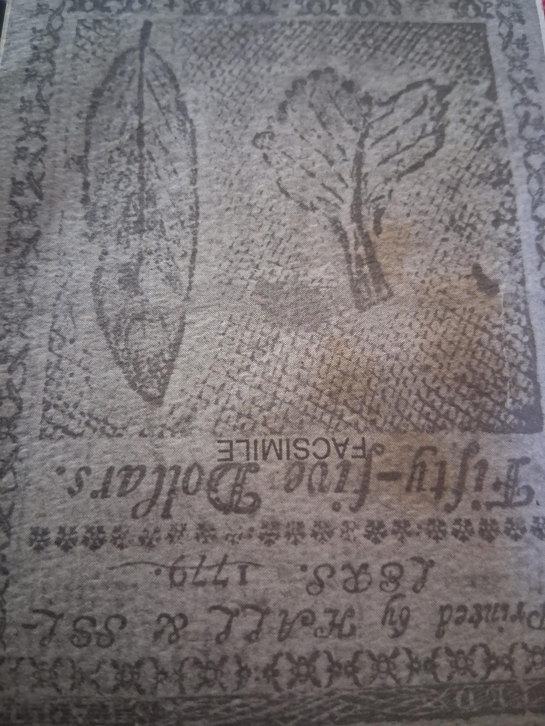 1779 55 Dollar Note - Etsy