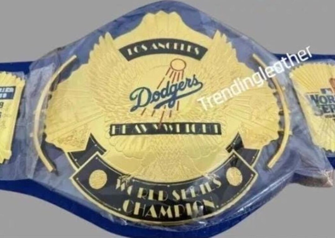 Los Angeles LA Dodgers MLB World Series Champions Belt Adult Size ...