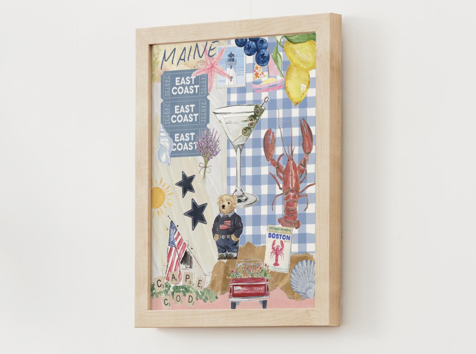 East Coast Poster Collage - Etsy