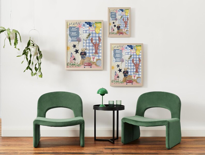 East Coast Poster Collage - Etsy