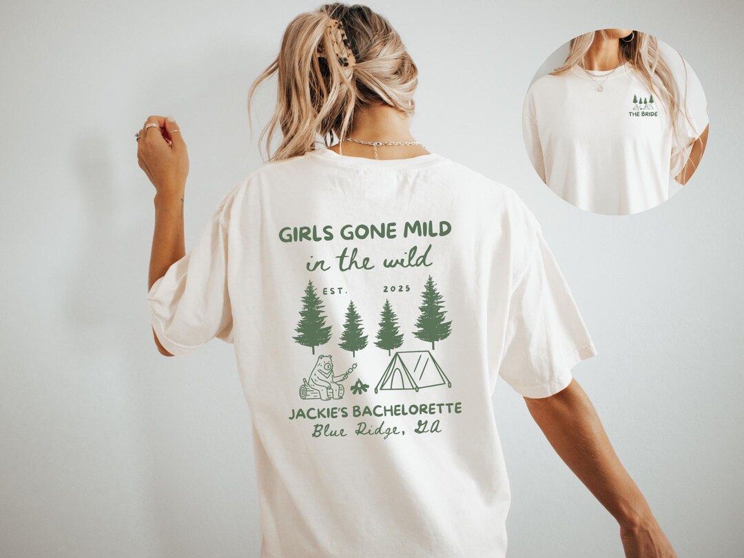 Custom Girls Gone Mild in the Wild Shirts, Comfort Colors Personalized ...