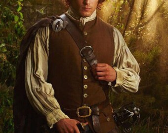 Jamie Fraser Costume, Shirt, Outlander, Laird Colum Mckenzie, Handmade ...