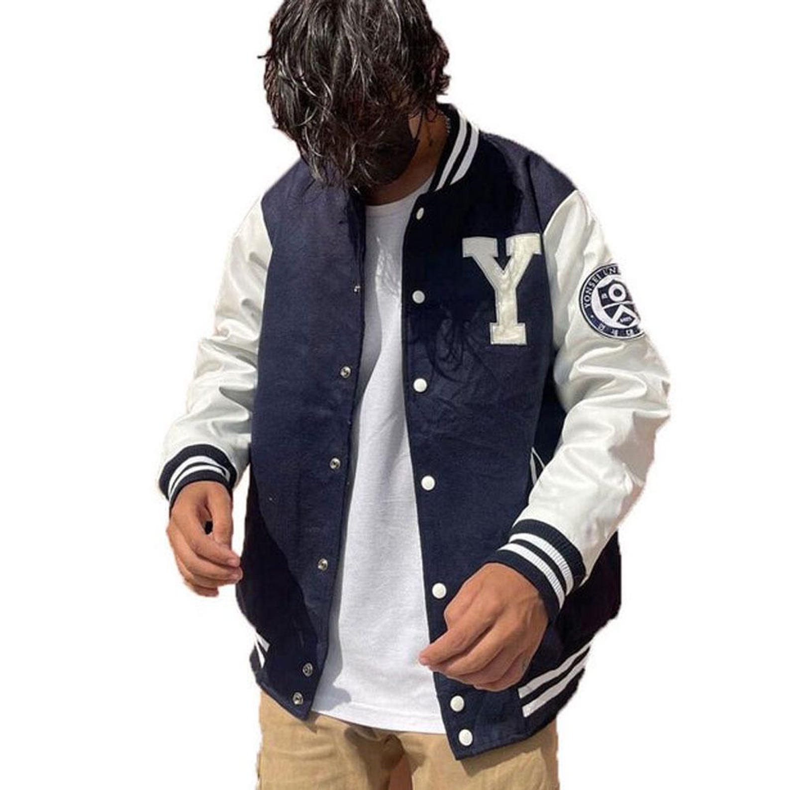 Yonsei University Varsity Jacket – Blue & White K-pop Inspired Baseball ...