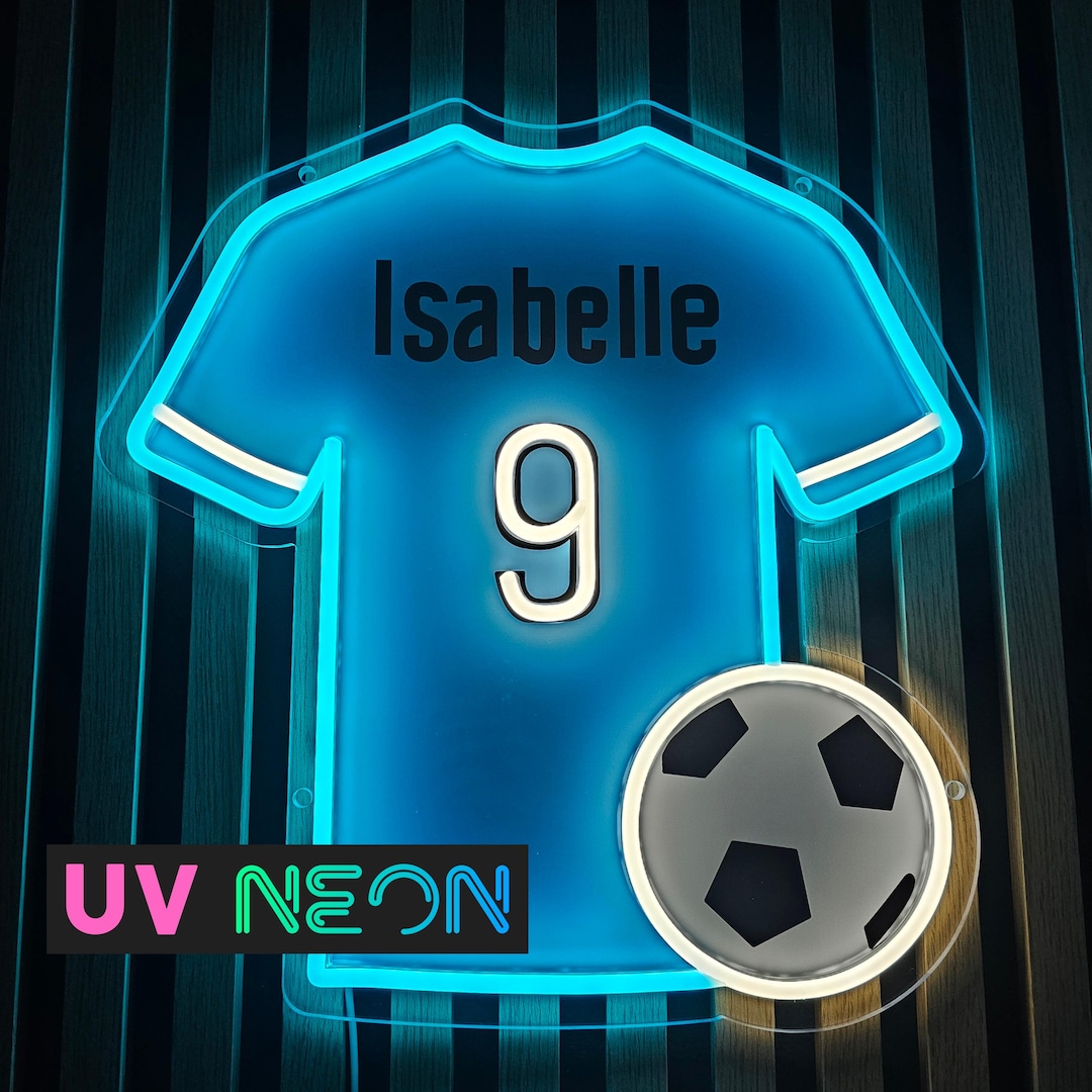 Custom Football UV Neon Sign - Etsy