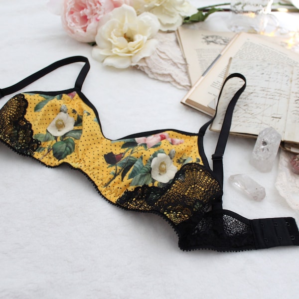 Floral Bra - Etsy