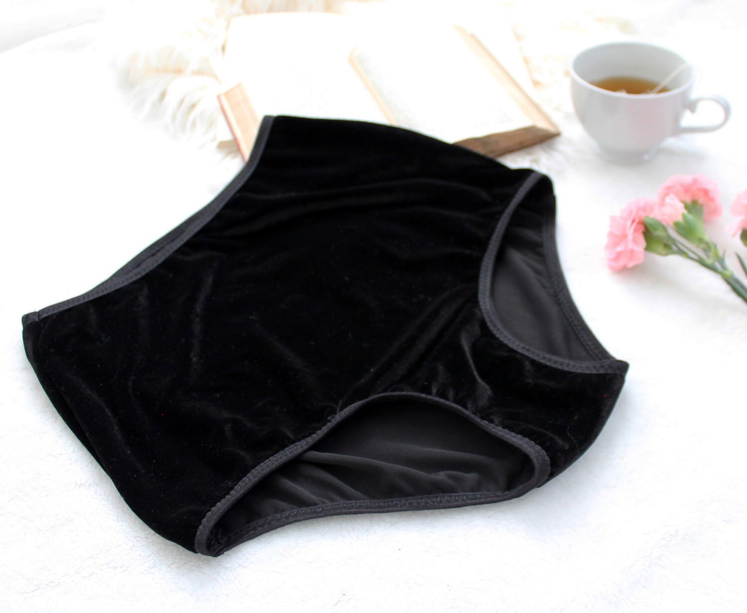 High Waist equinox Black Velvet Panties Autumn Etsy high-waist-equinox-black-velvet-panties-autumn-etsy
