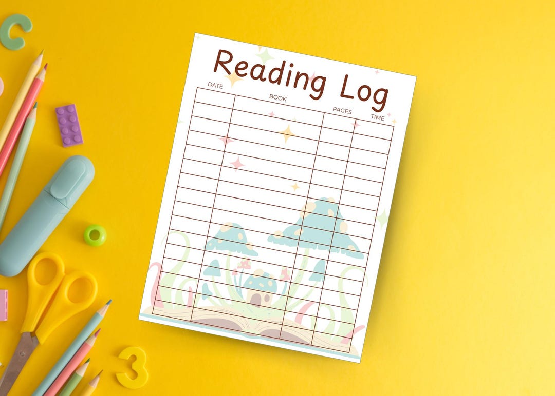 Reading Log - Instant Digital Download - Fairytale - Etsy