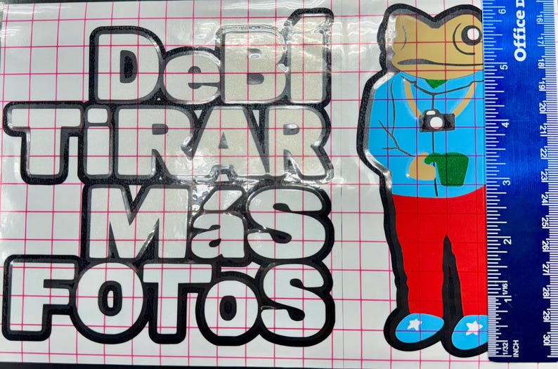 Bad Bunny Dtmf Concho Handmade Vinyl Art (high Quality Waterproof 3M ...