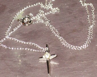 Fake diamond necklace | Etsy