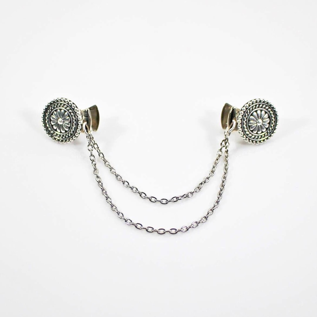Double Chain Sweater Clip - Etsy