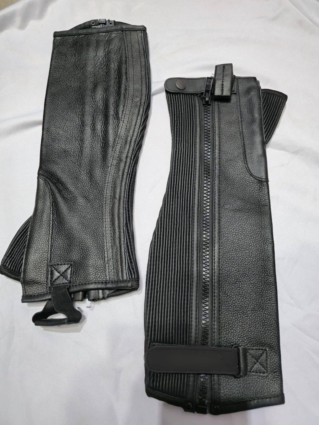 Handmade Leather Half Chaps: Riding & Trail Adventure - Etsy UK