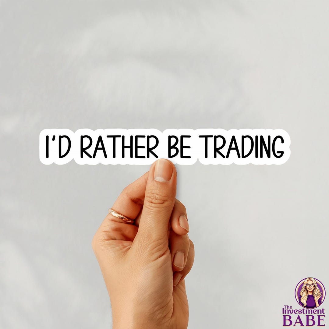 Day Trader Sticker, Stock Market Decal, Investor Label - Etsy