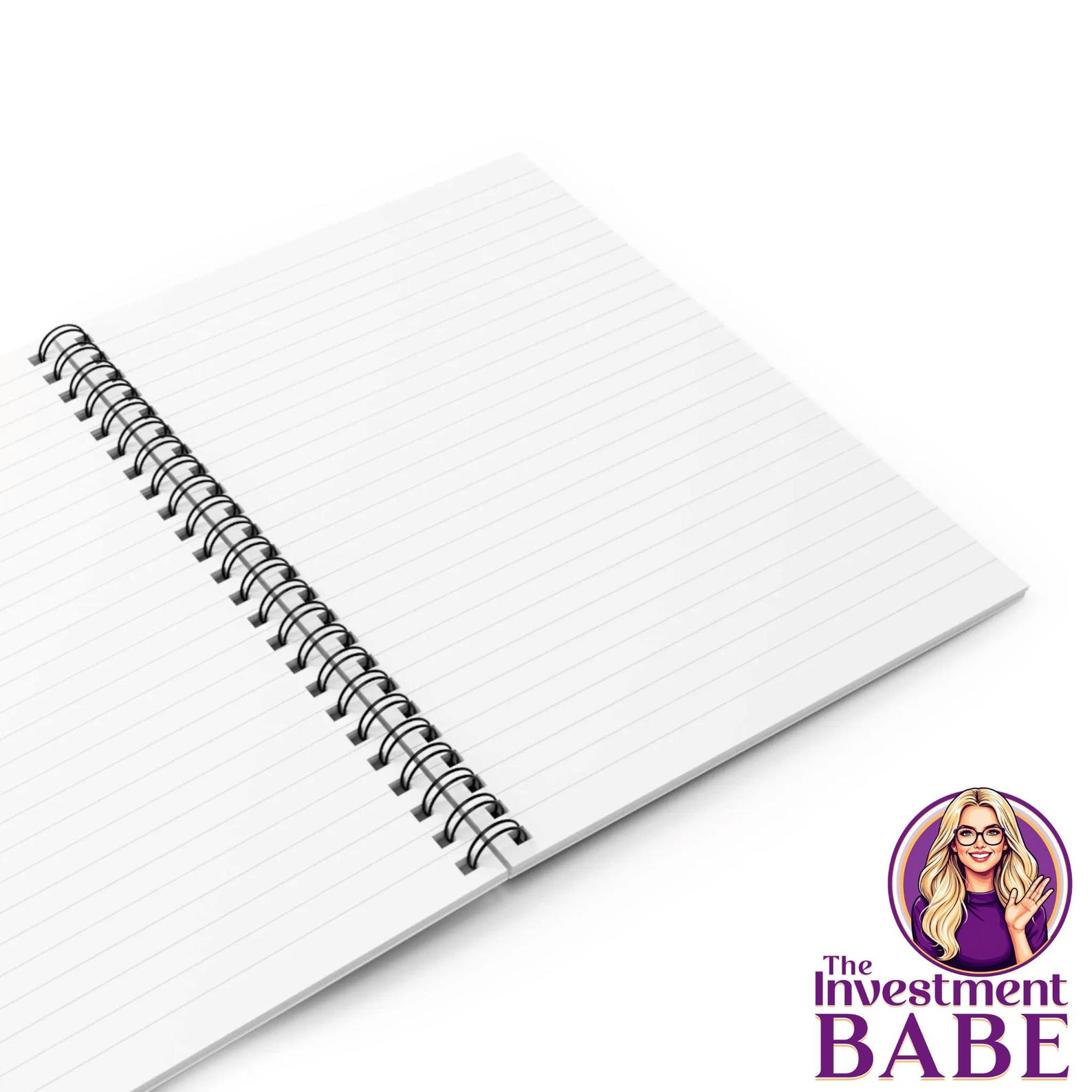 Investment Babe Spiral Notebook, Budget Planner, Purple Daily Ledger ...