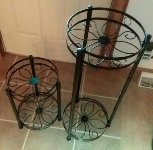 Modern Metal Plant Stand Set: Indoor Outdoor Tiered Display - Etsy